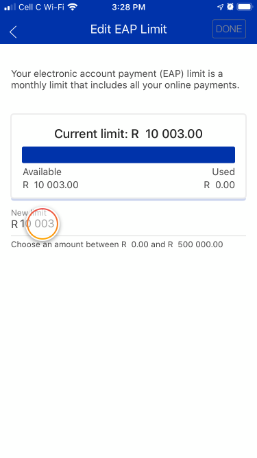 Changing your monthly EAP limit | Standard Bank